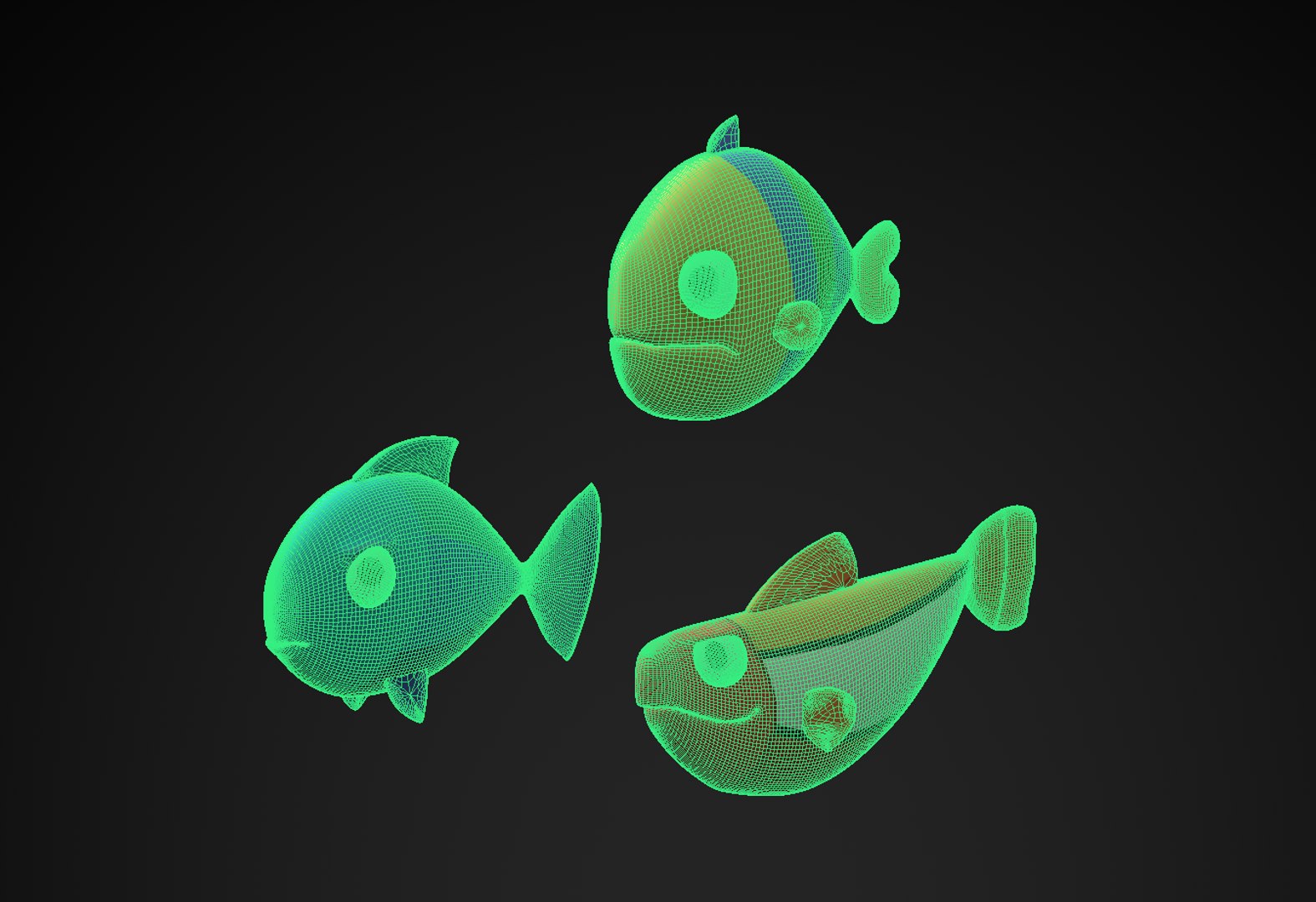 3D stylized fish model - TurboSquid 1300832