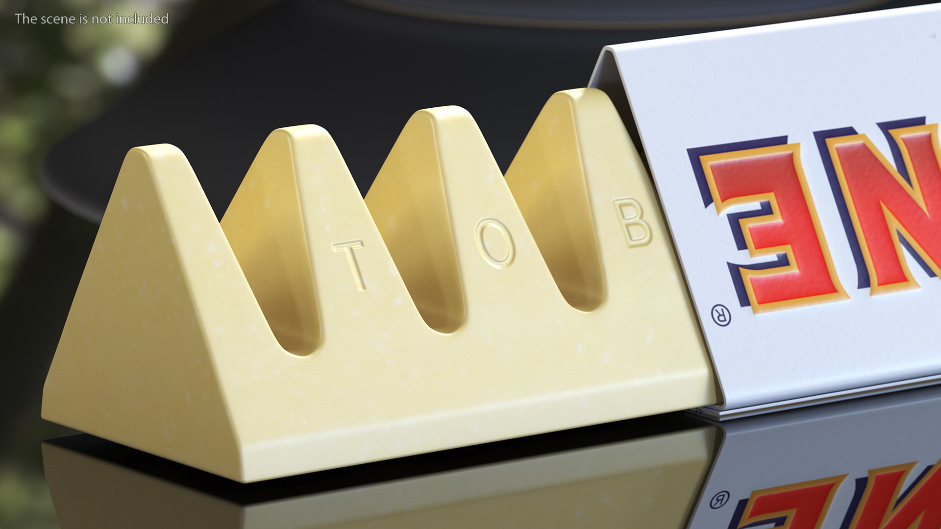 3D Opened Toblerone White Chocolate Bar Model - TurboSquid 1769327