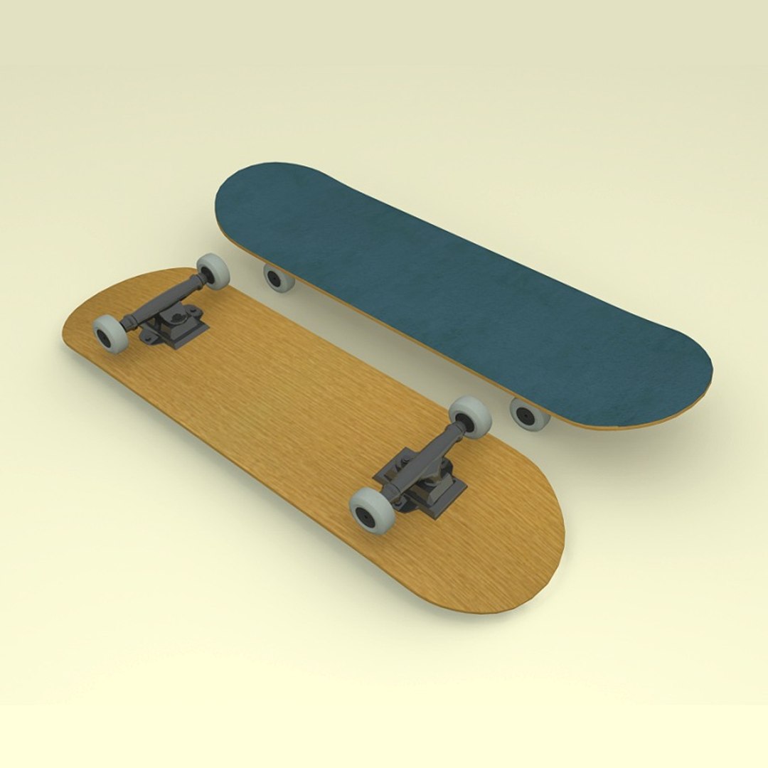 skateboard games 3d model