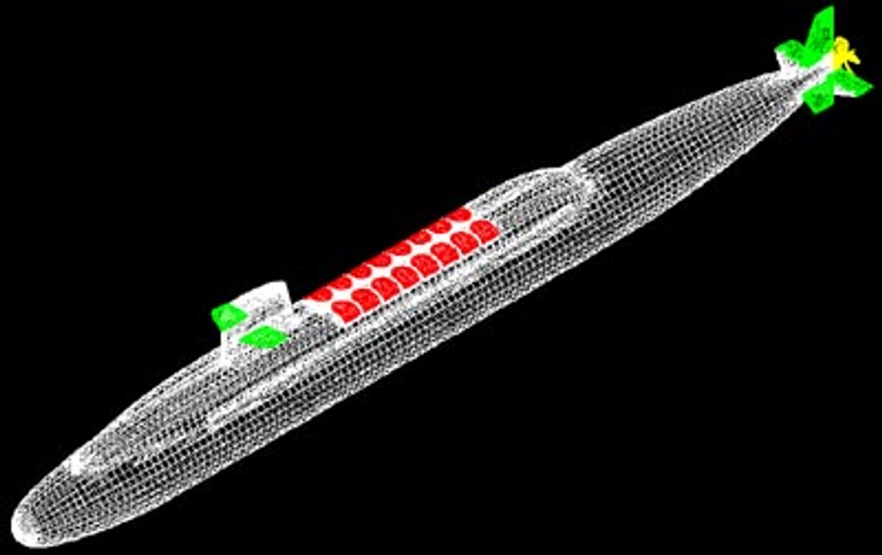 3d Model American Franklin Class Submarine