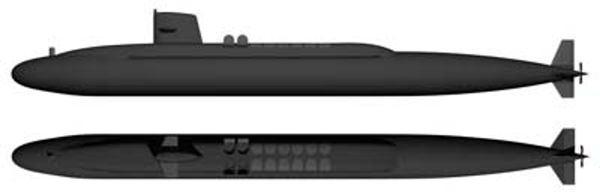 3d Model American Franklin Class Submarine