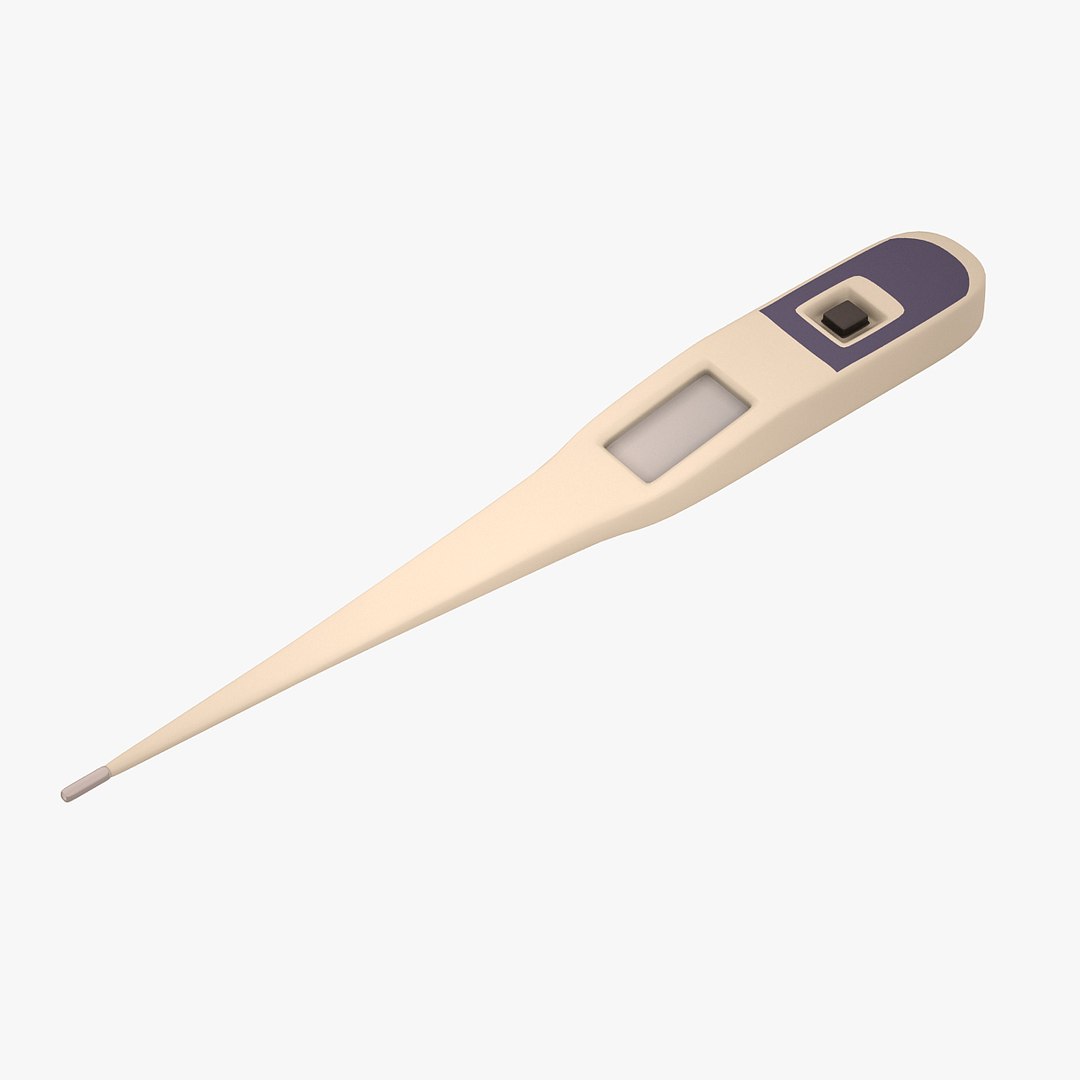 digital thermometer 3d model