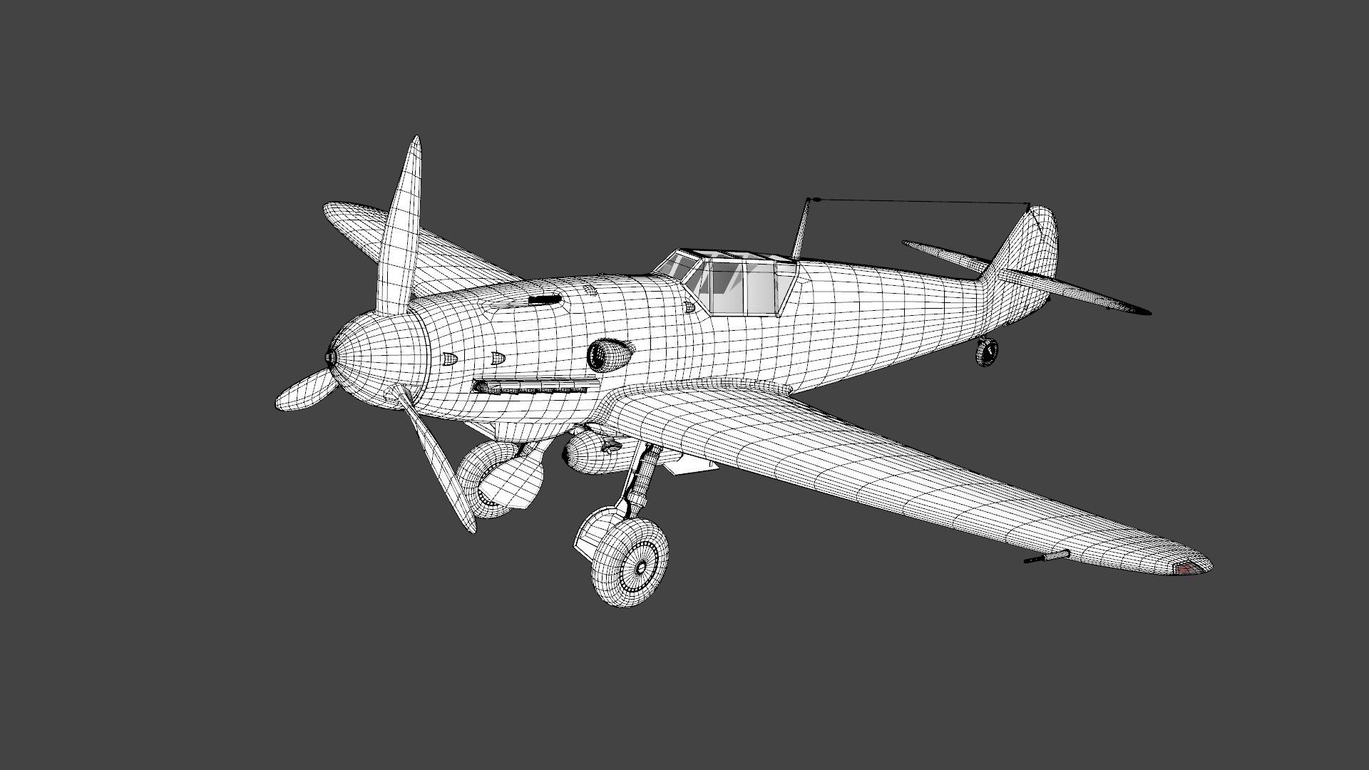 Messer Bf 109 Warplane Low-poly 3D Model Model - TurboSquid 2354766