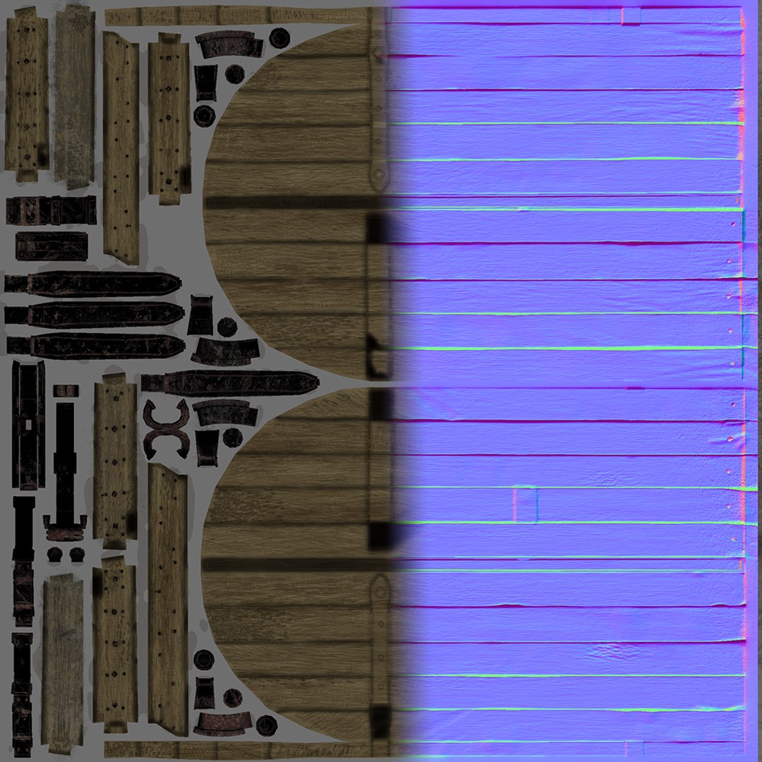 Arched Double Door 3d Obj