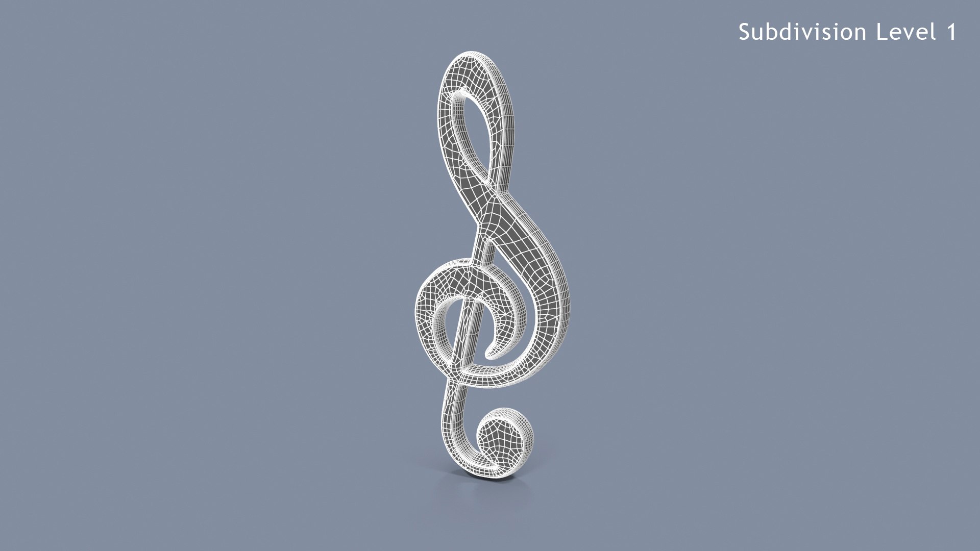 Treble Clef Music Symbol Gold Model - TurboSquid 2060781