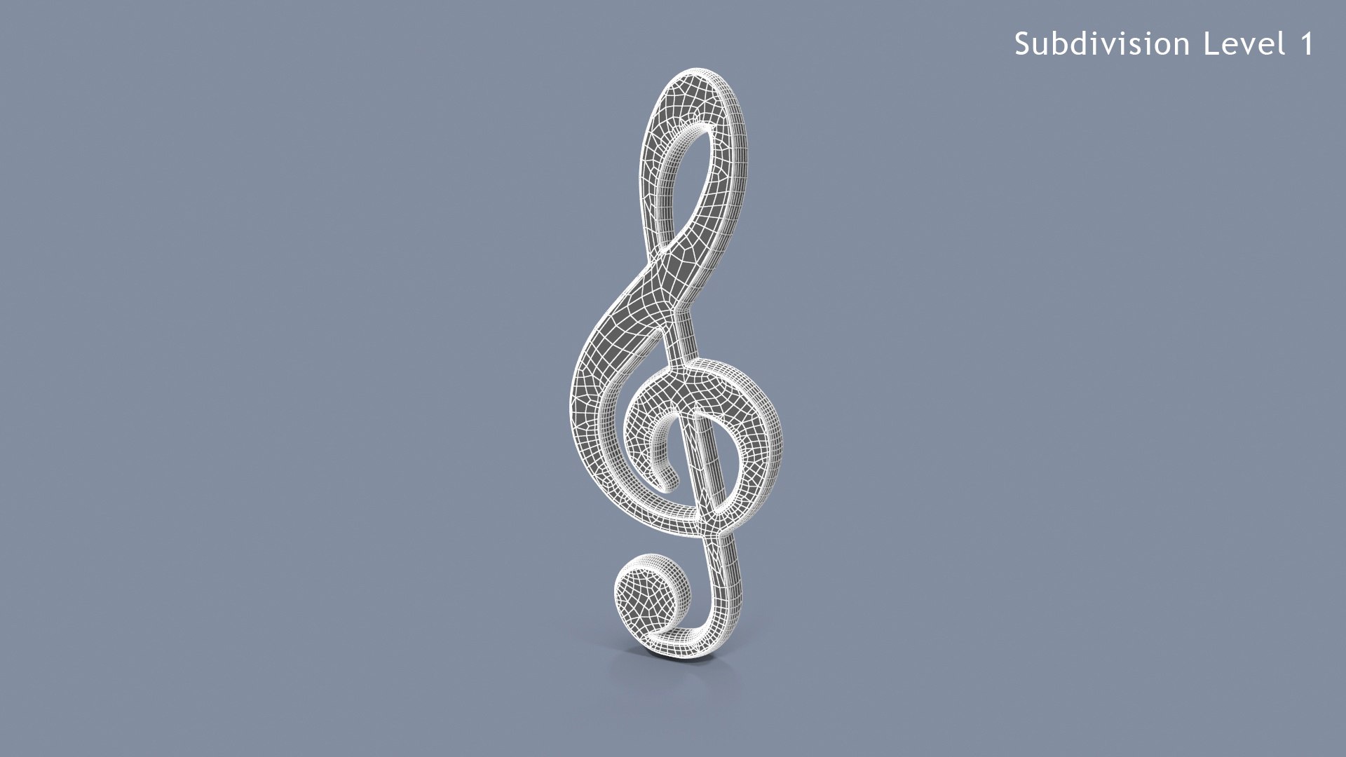 Treble Clef Music Symbol Gold Model - TurboSquid 2060781