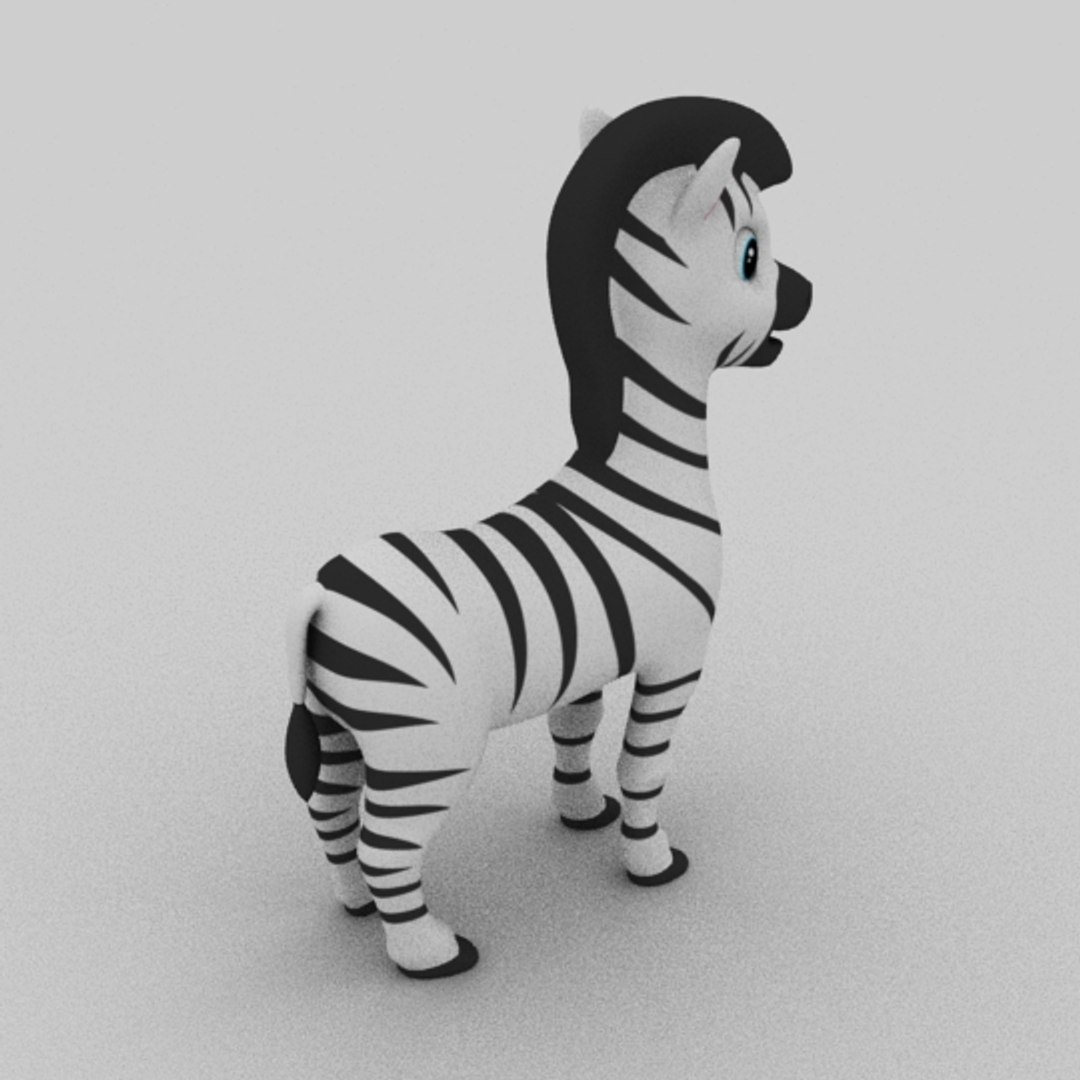 Zebra Cartoon Animation 3D Model - TurboSquid 1324181