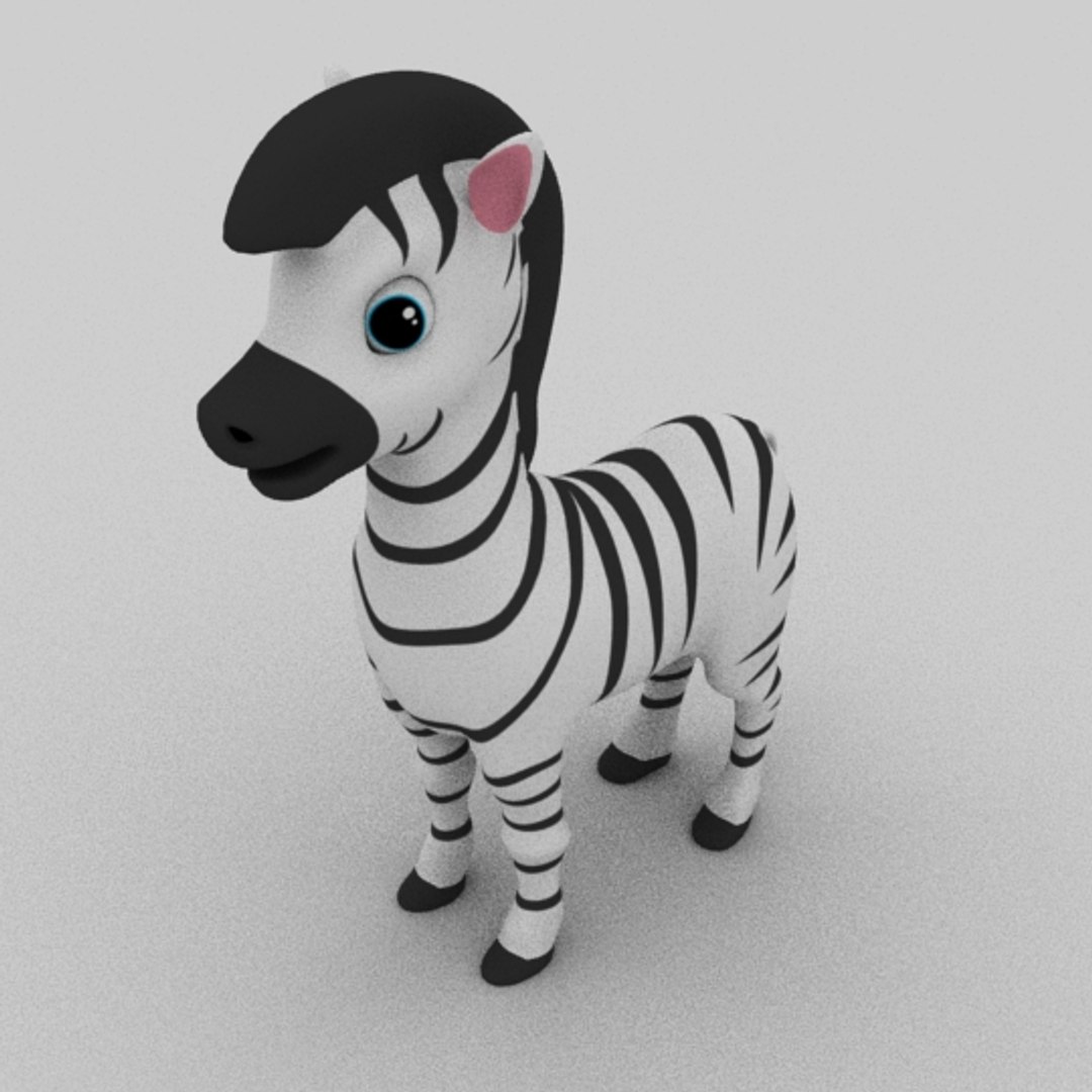 Zebra Cartoon Animation 3D Model - TurboSquid 1324181