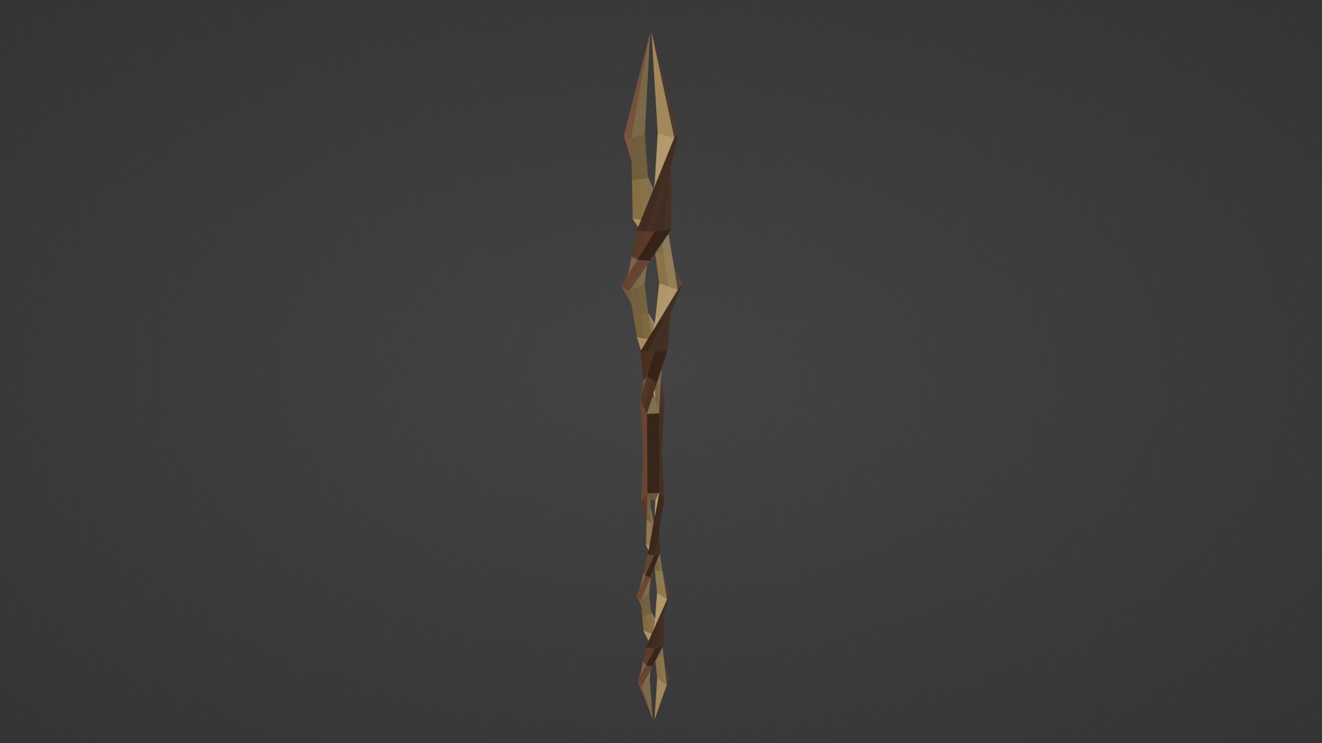 LOW POLY Wooden Staff 3D Model - TurboSquid 2132042