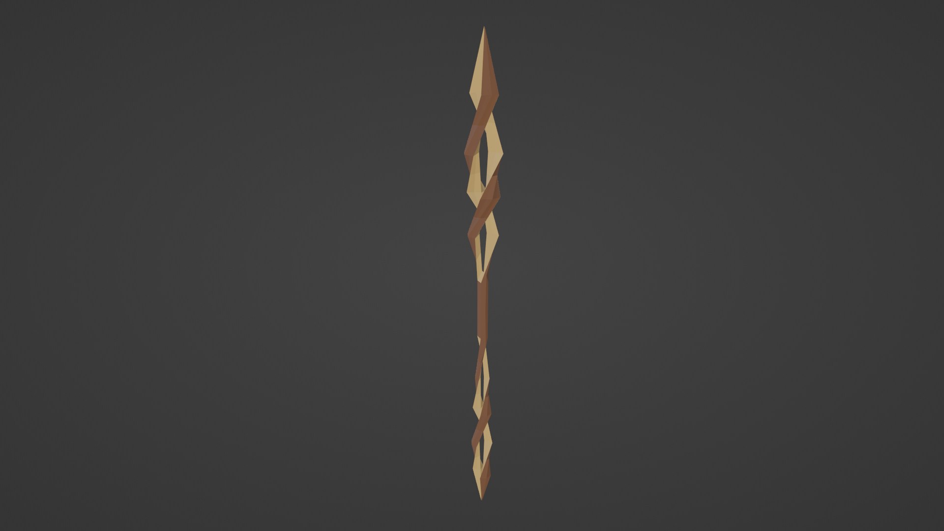 LOW POLY Wooden Staff 3D Model - TurboSquid 2132042