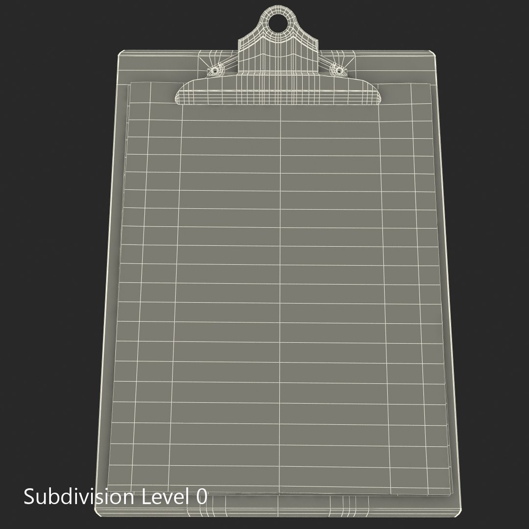 Clipboard Modeled 3d Max