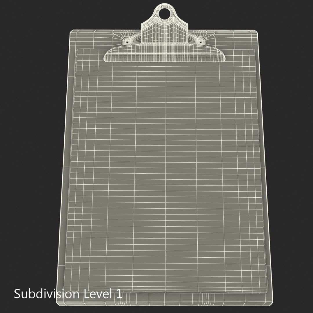 Clipboard Modeled 3d Max