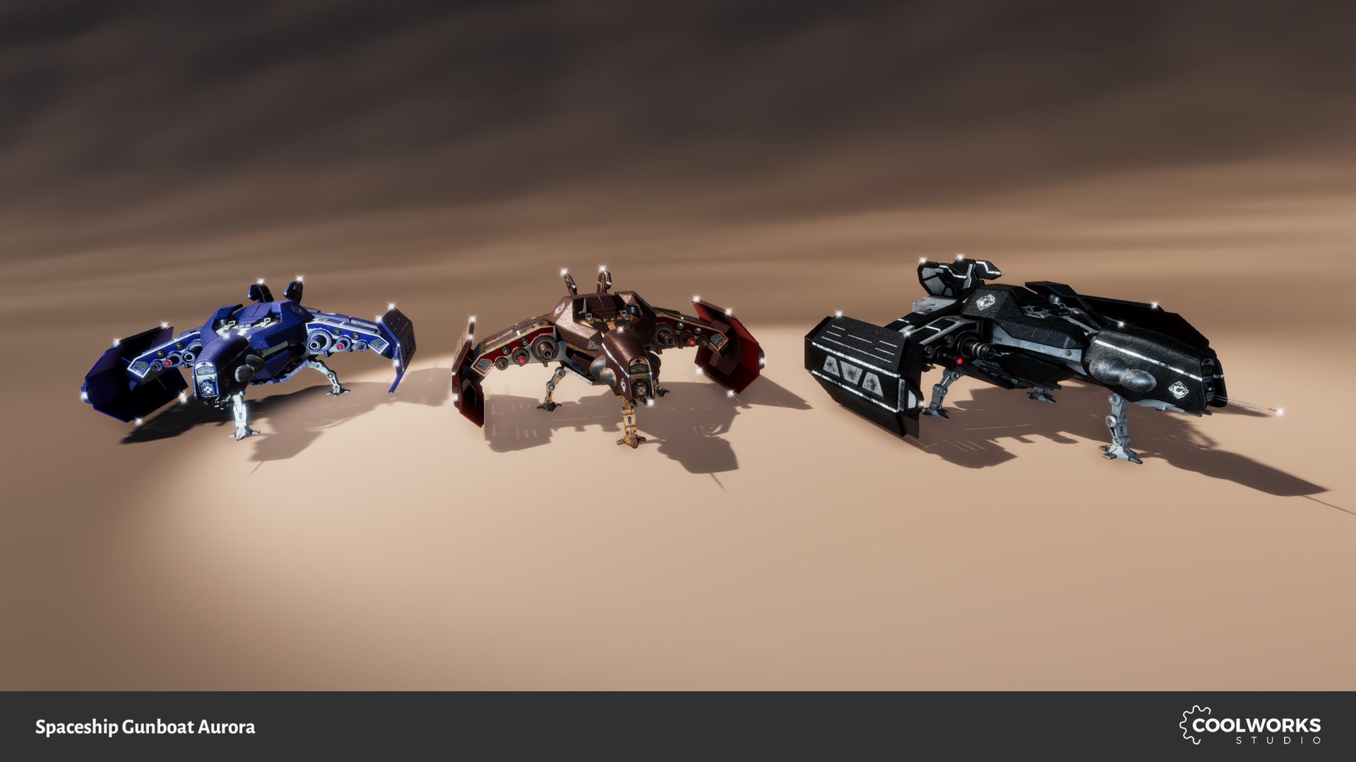 Spaceship Gunboat 3D Model - TurboSquid 1281501