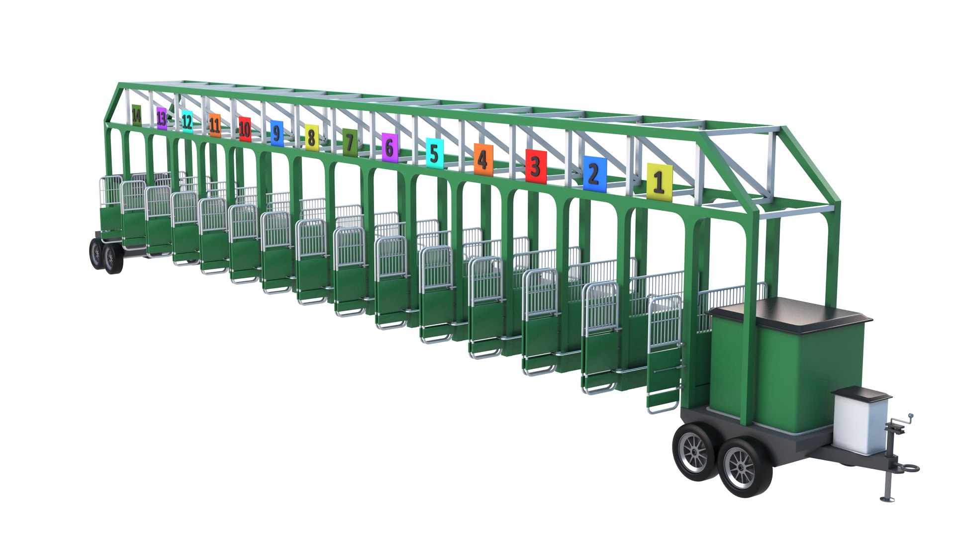 Horse Racing Gate Model - TurboSquid 1667730