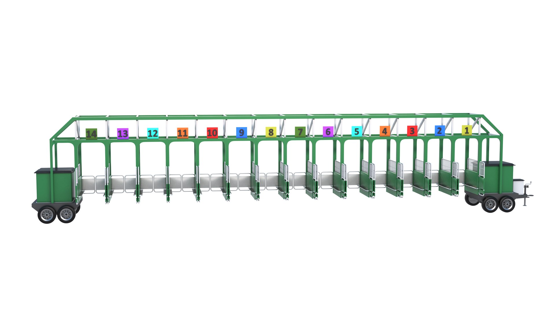 Horse Racing Gate Model - TurboSquid 1667730