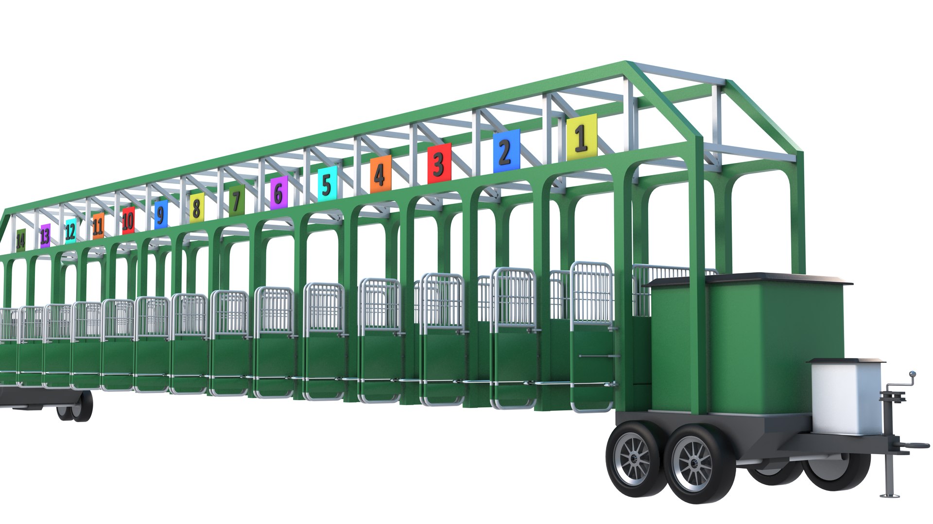 Horse Racing Gate Model - TurboSquid 1667730