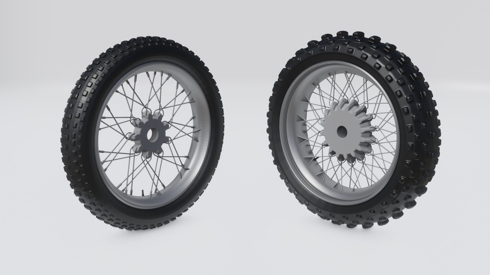 Off-Road Motorcycle Wheels 3D Model - TurboSquid 1941103