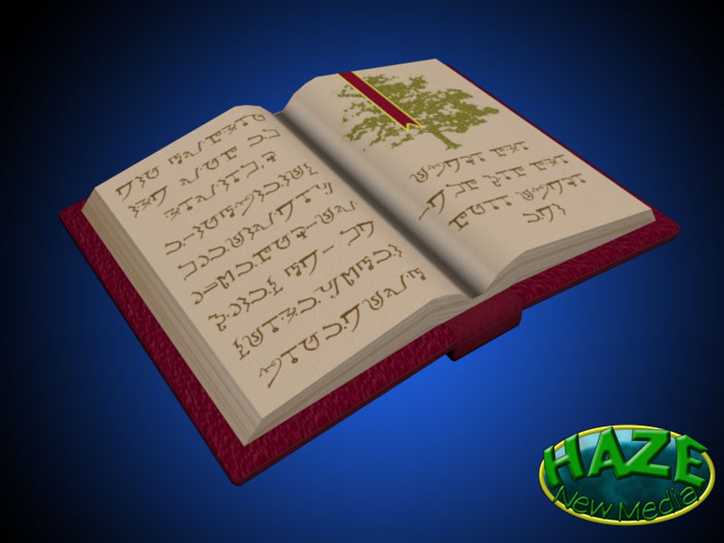 Magical Tome Text 3d 3ds