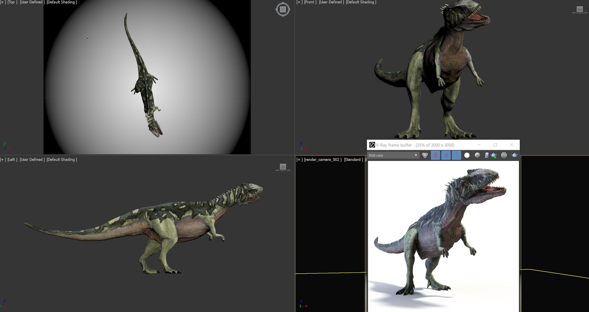 3D Acrocanthosaurus Animated Model - TurboSquid 1916517