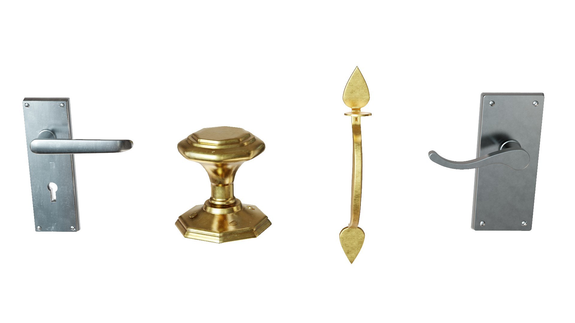 3D Door Handle 3D Model Set Model - TurboSquid 1998935