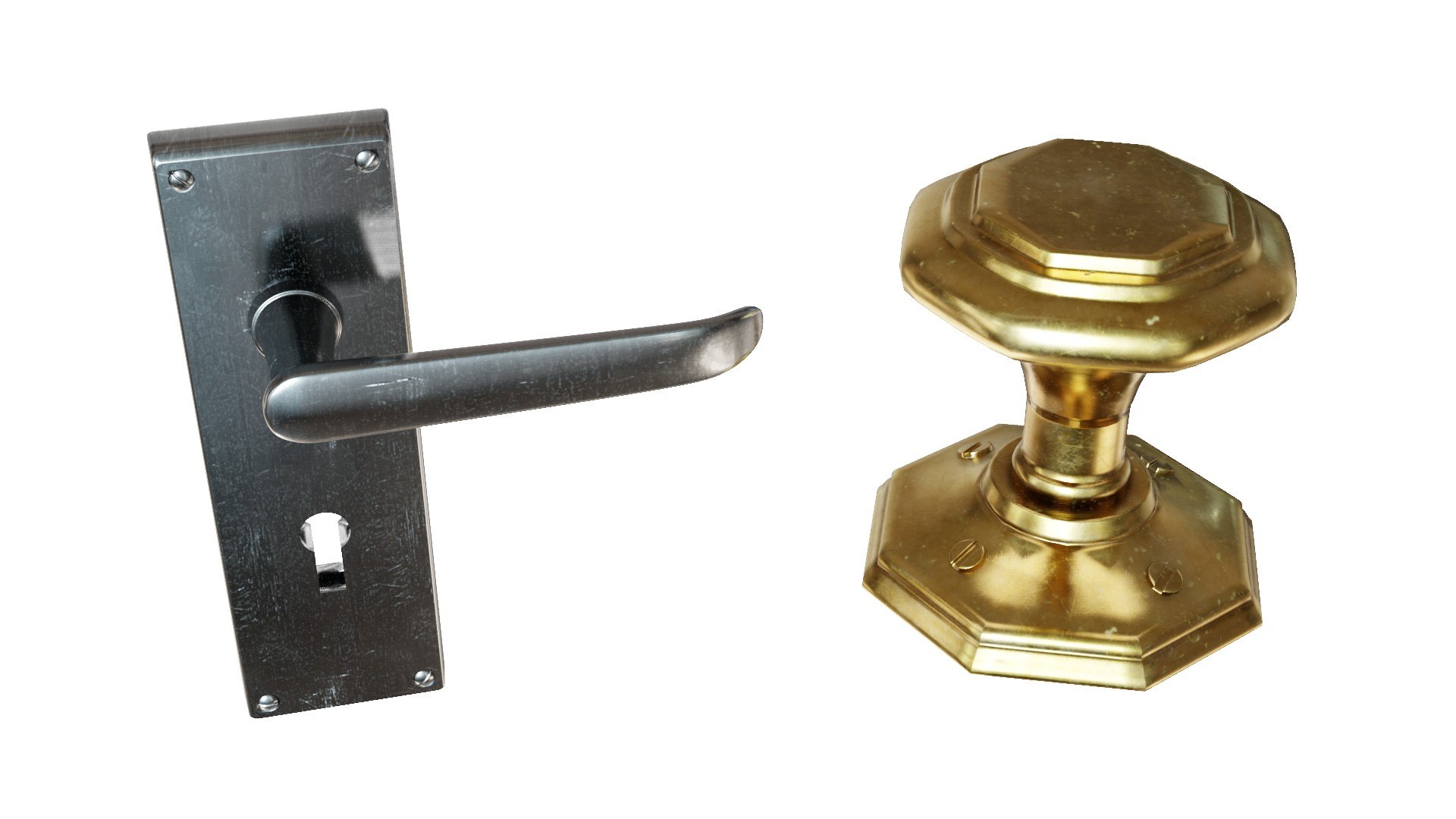 3D Door Handle 3D Model Set Model - TurboSquid 1998935