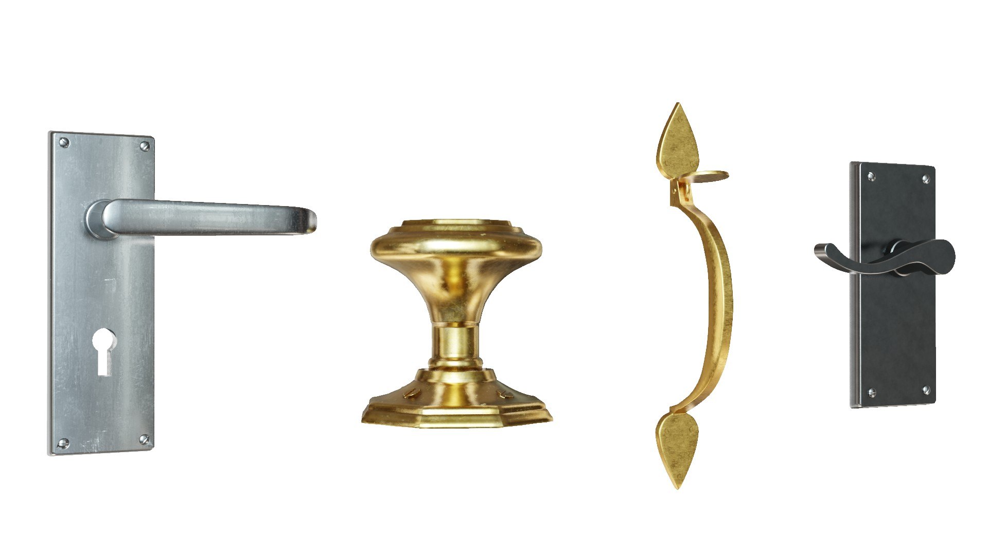 3D Door Handle 3D Model Set Model - TurboSquid 1998935