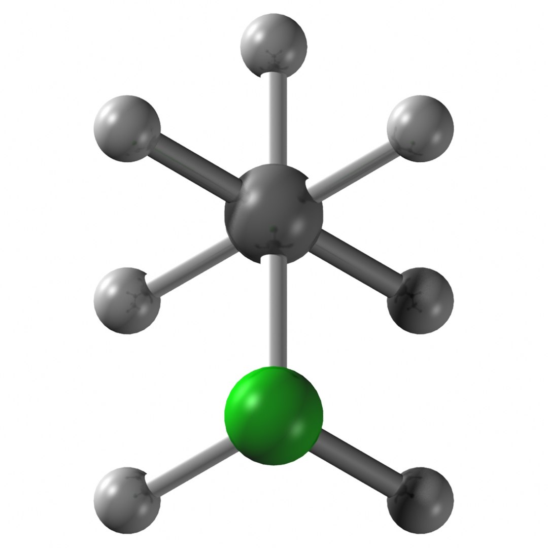 3d model propyl chloride