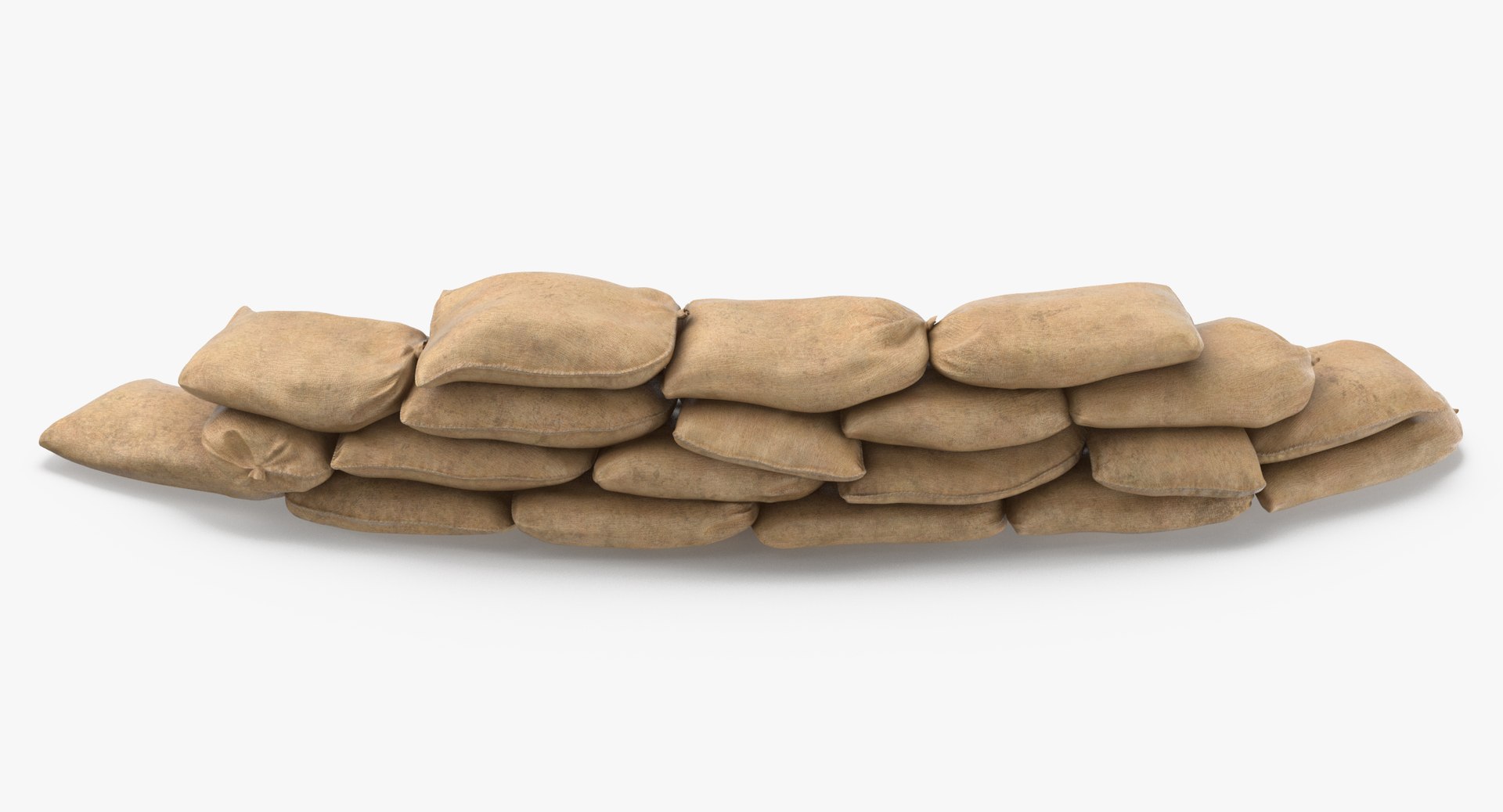 3D Sandbag Barricade 01 | 1146120 | TurboSquid