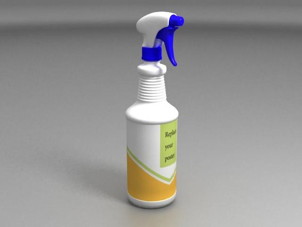 3d spray bottle 03 model
