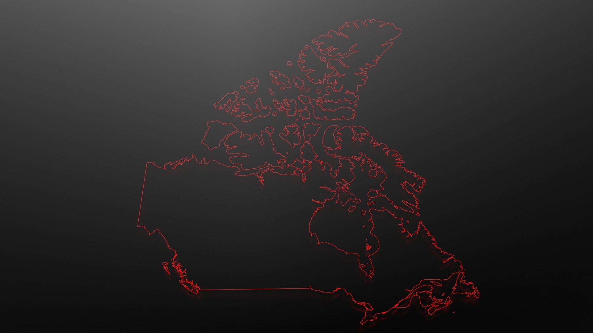 Canada 3D Map Model - TurboSquid 1970943