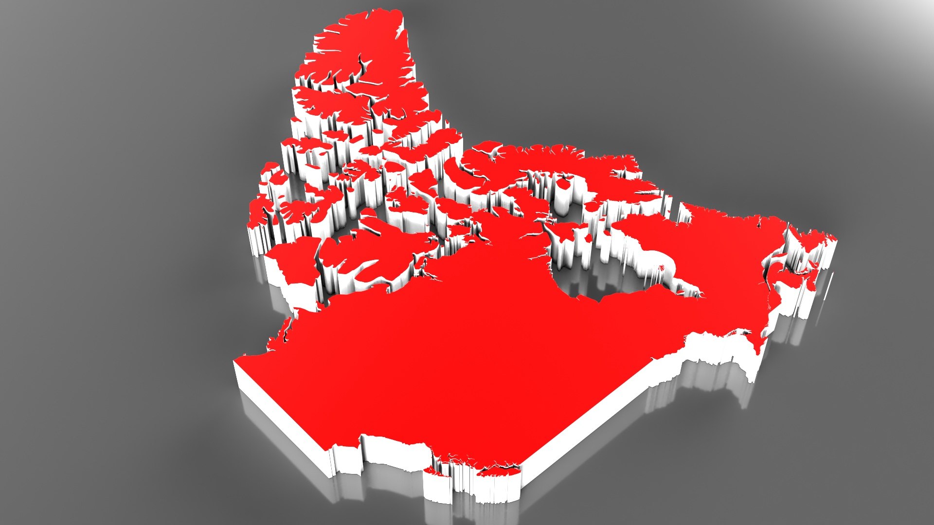 Canada 3D Map Model - TurboSquid 1970943