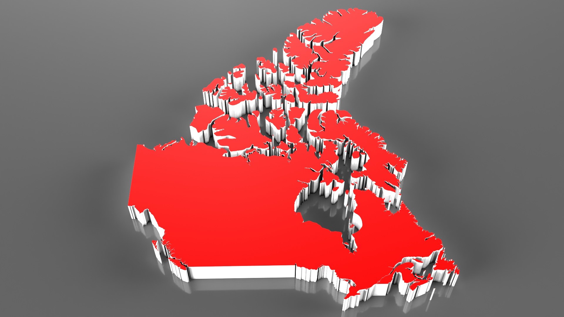 Canada 3D Map Model - TurboSquid 1970943