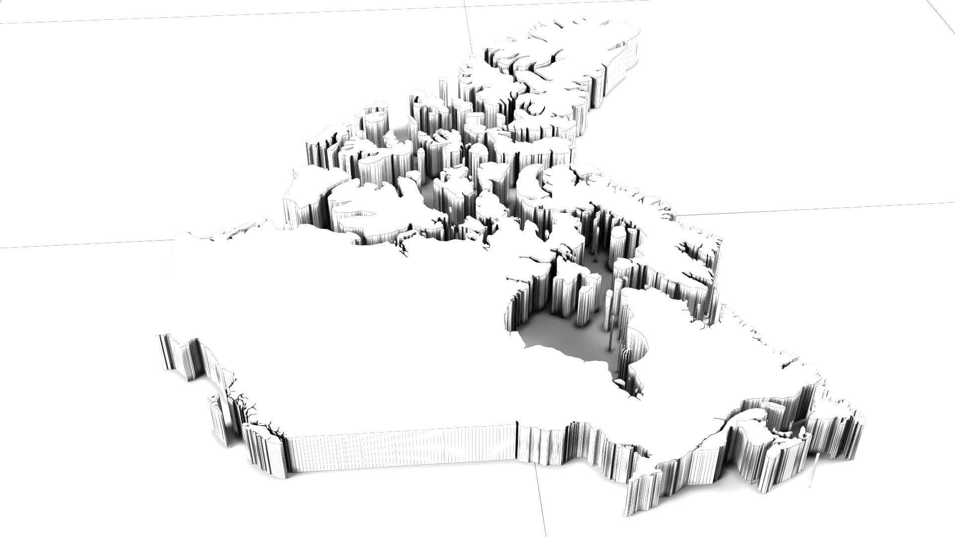 Canada 3D Map Model - TurboSquid 1970943