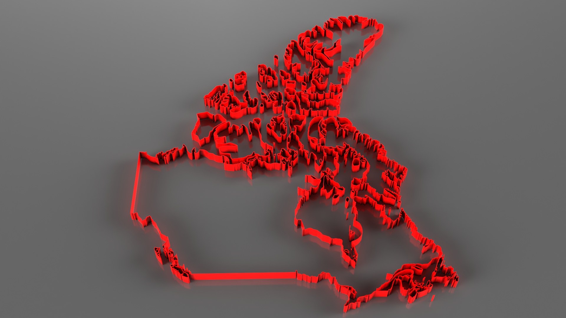 Canada 3D Map Model - TurboSquid 1970943