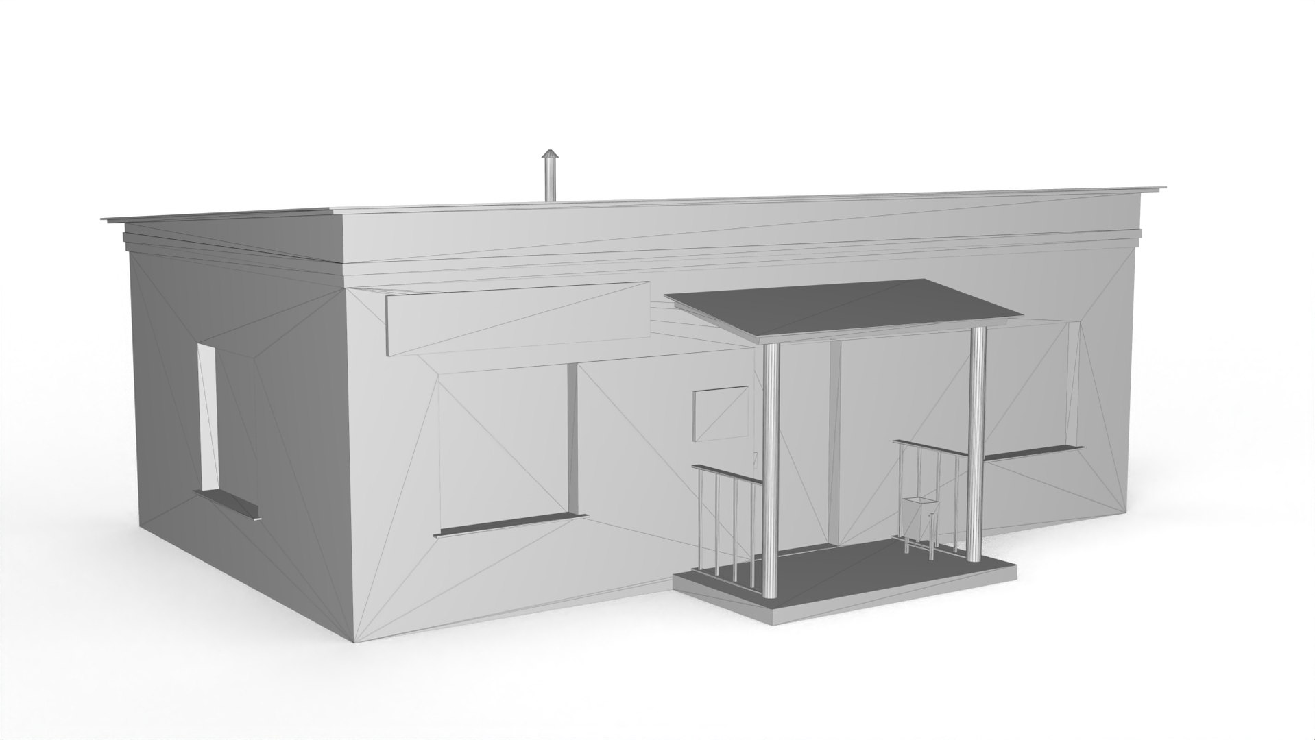 First-aid Post Building 3D Model - TurboSquid 2048759