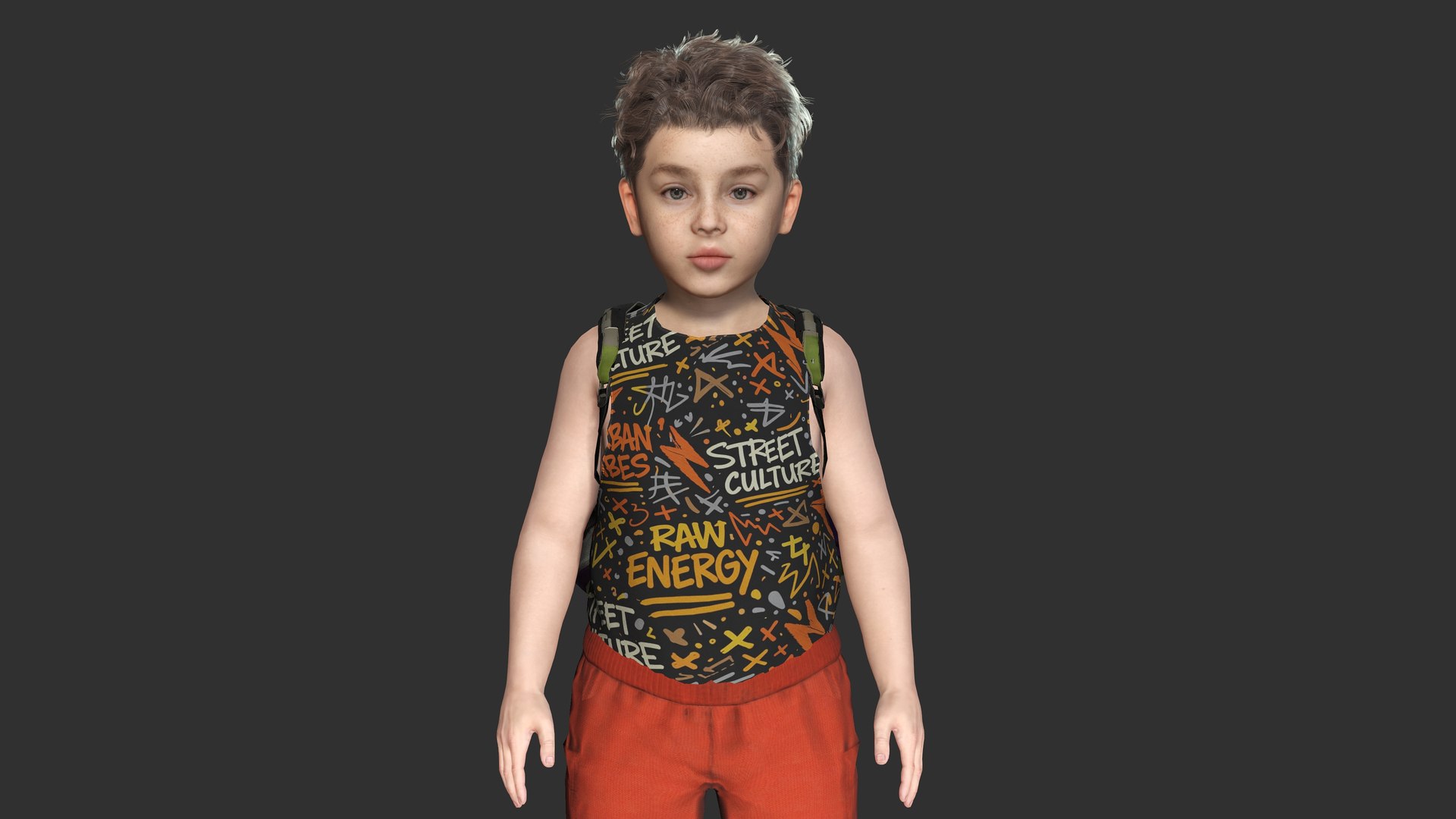 AAA 3D REALISTIC HUMAN CHARACTER - EUROPEAN LITTLE BOY KIDS CHILD 3D ...