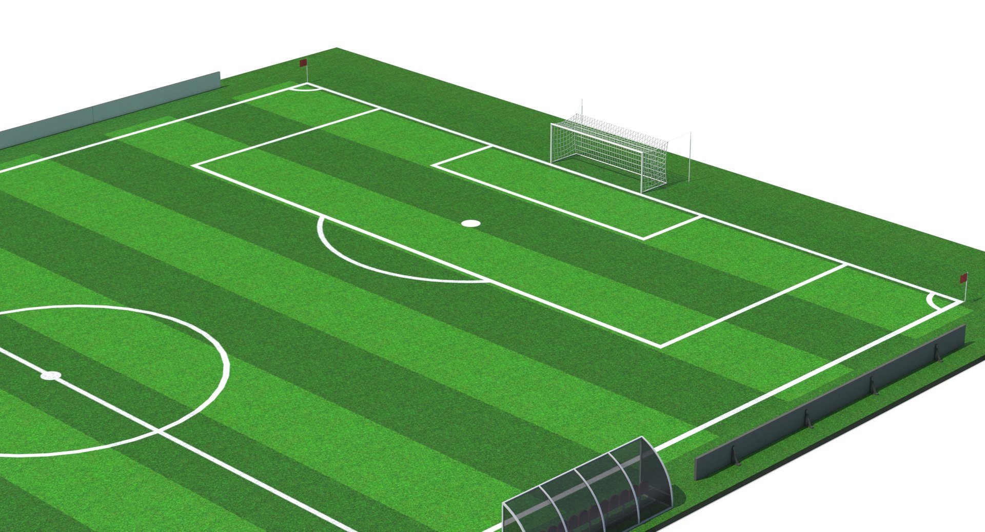 3D Model Soccer Pitch - TurboSquid 2305886