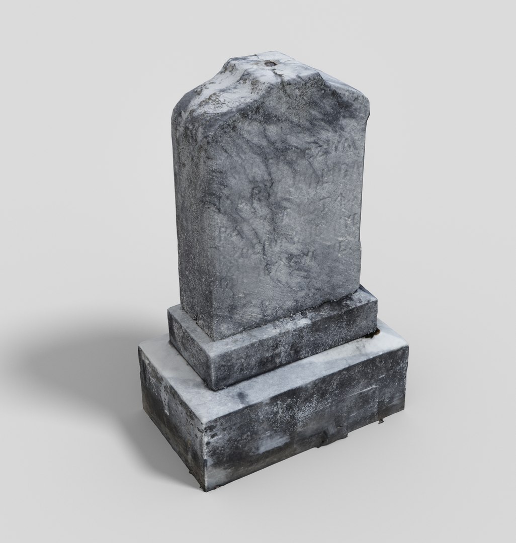 3D Simple Headstone - TurboSquid 1392802
