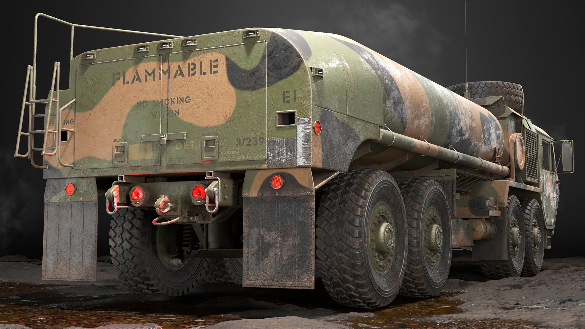 3D Model HEMTT A4 M978 Fuel Tanker PBR - TurboSquid 2379066