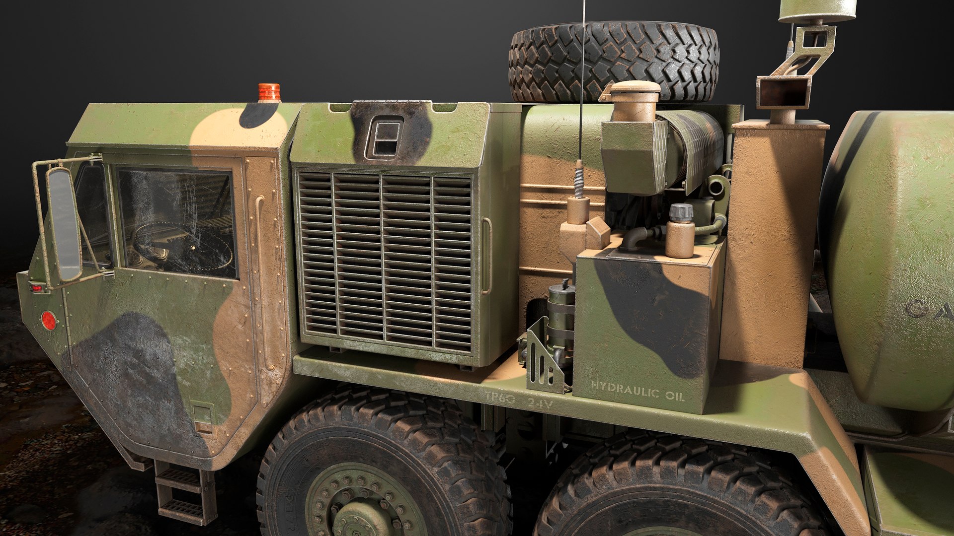 3D Model HEMTT A4 M978 Fuel Tanker PBR - TurboSquid 2379066