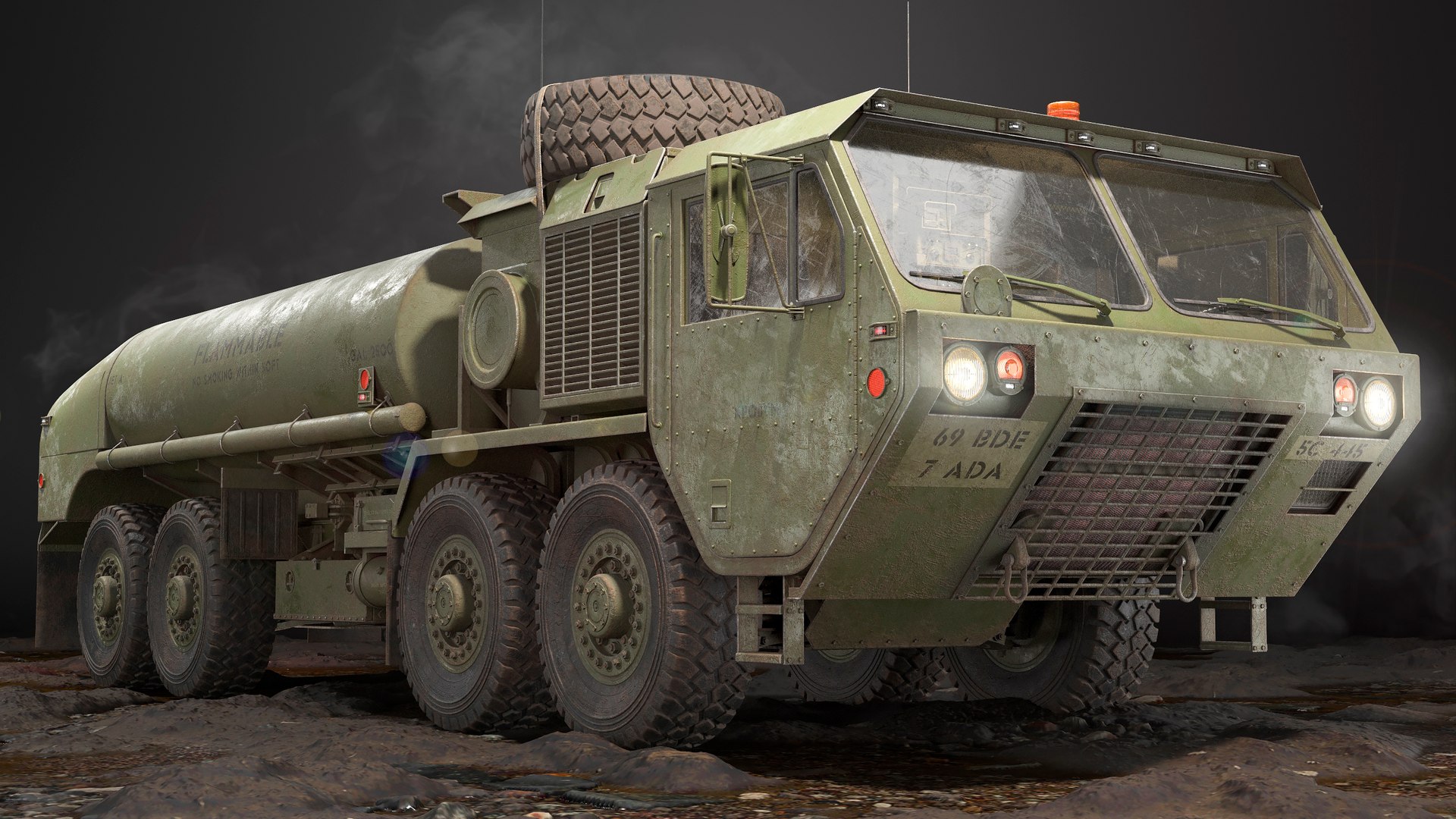 3D Model HEMTT A4 M978 Fuel Tanker PBR - TurboSquid 2379066