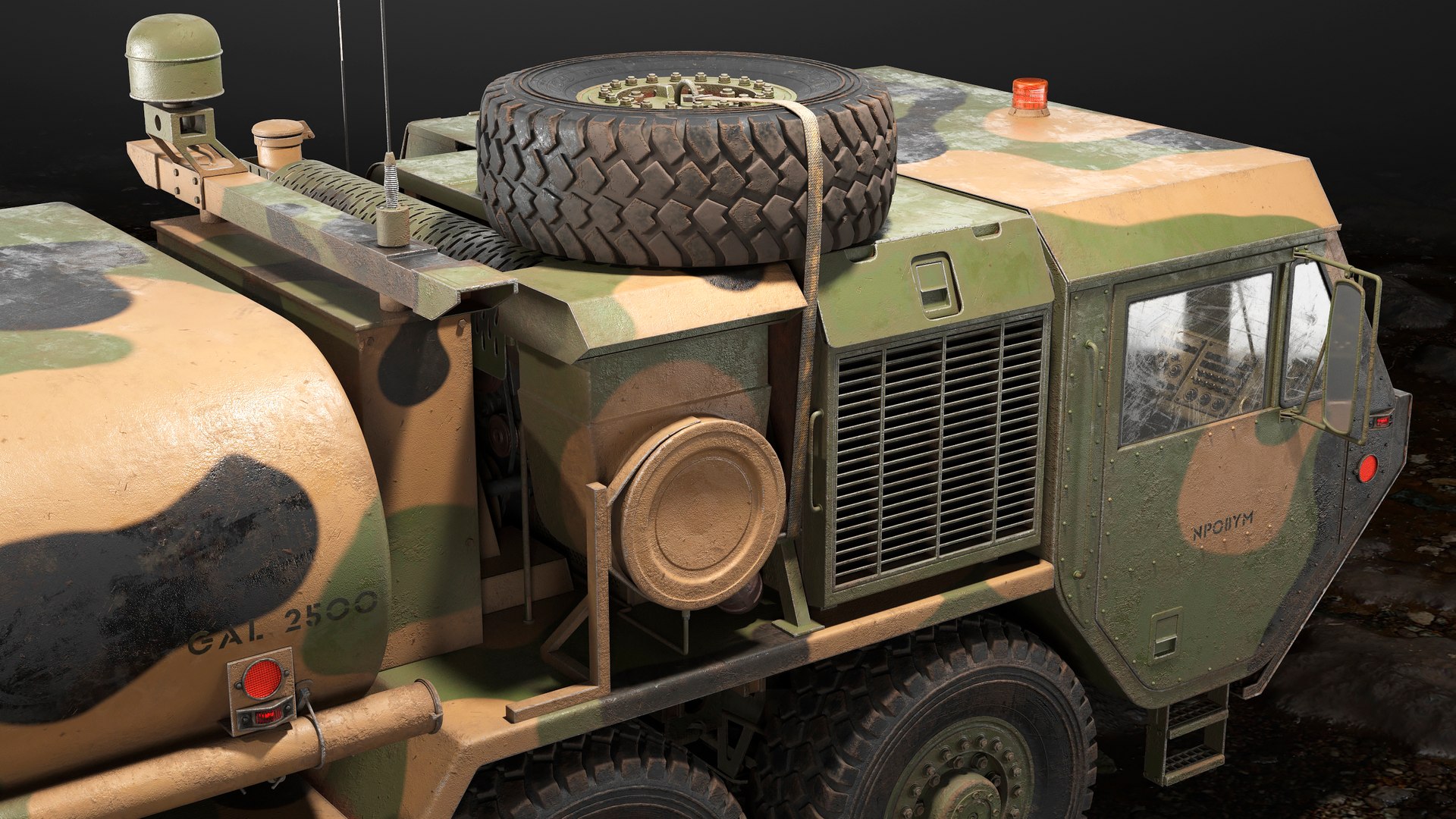 3D Model HEMTT A4 M978 Fuel Tanker PBR - TurboSquid 2379066