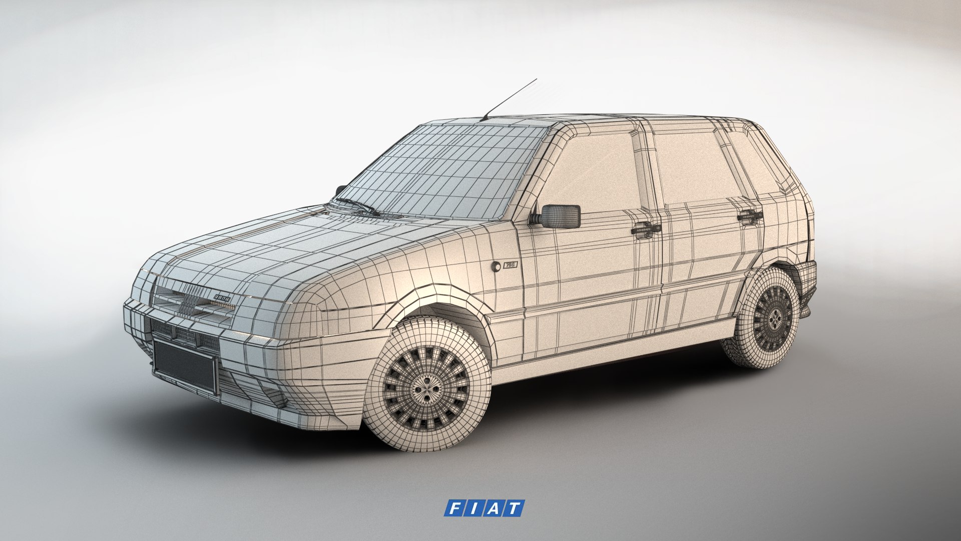 3D Fiat Uno 70s Model - TurboSquid 1241720