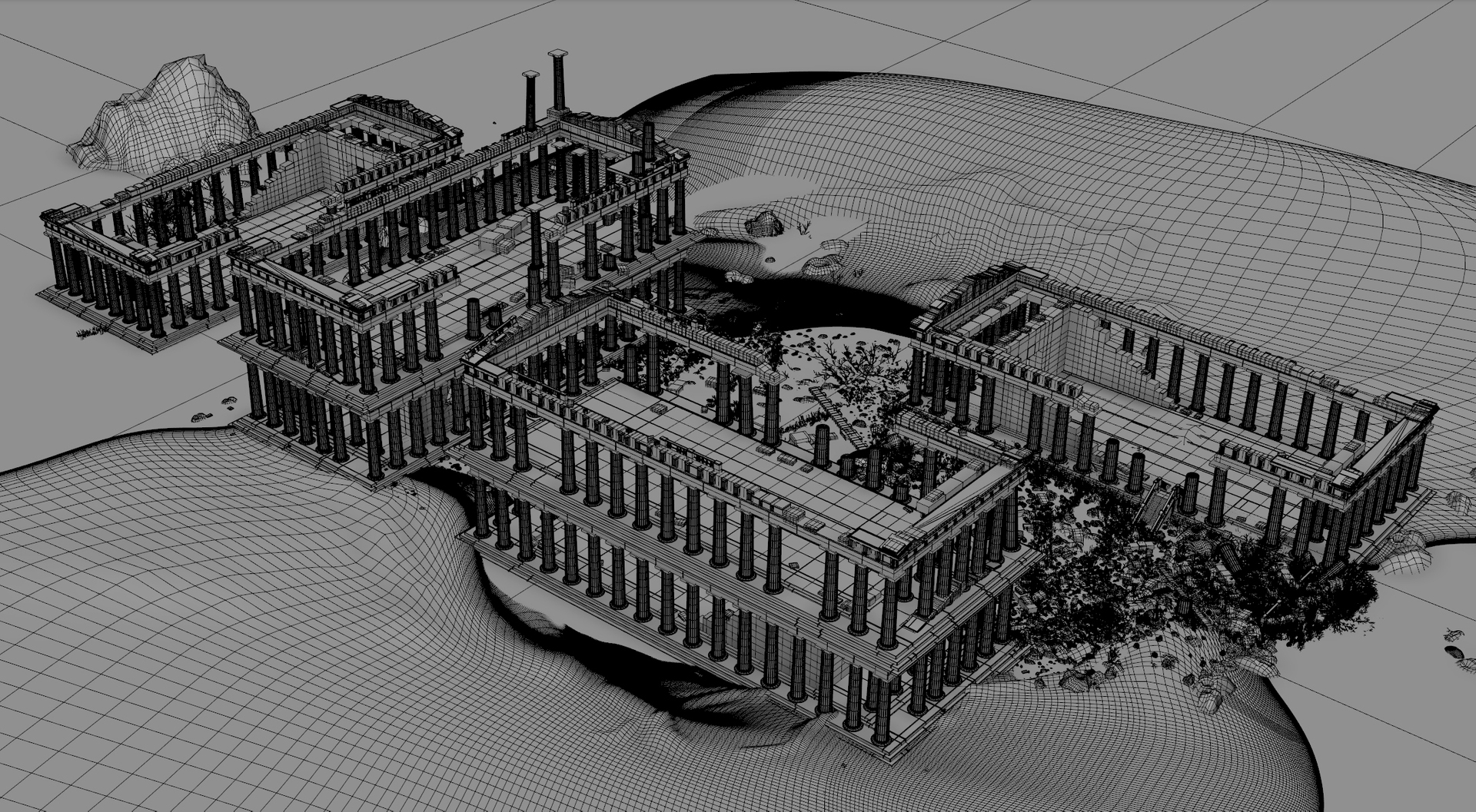 Temple ruins 3D model - TurboSquid 1683663