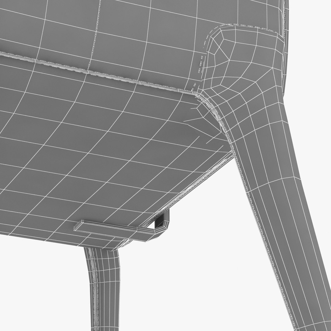 3d Arms Chair Model