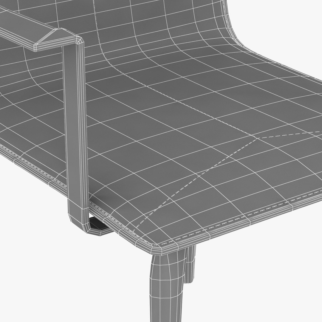 3d Arms Chair Model