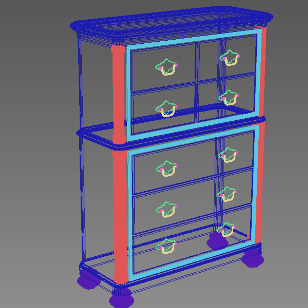 3d Model Zebrano Commode