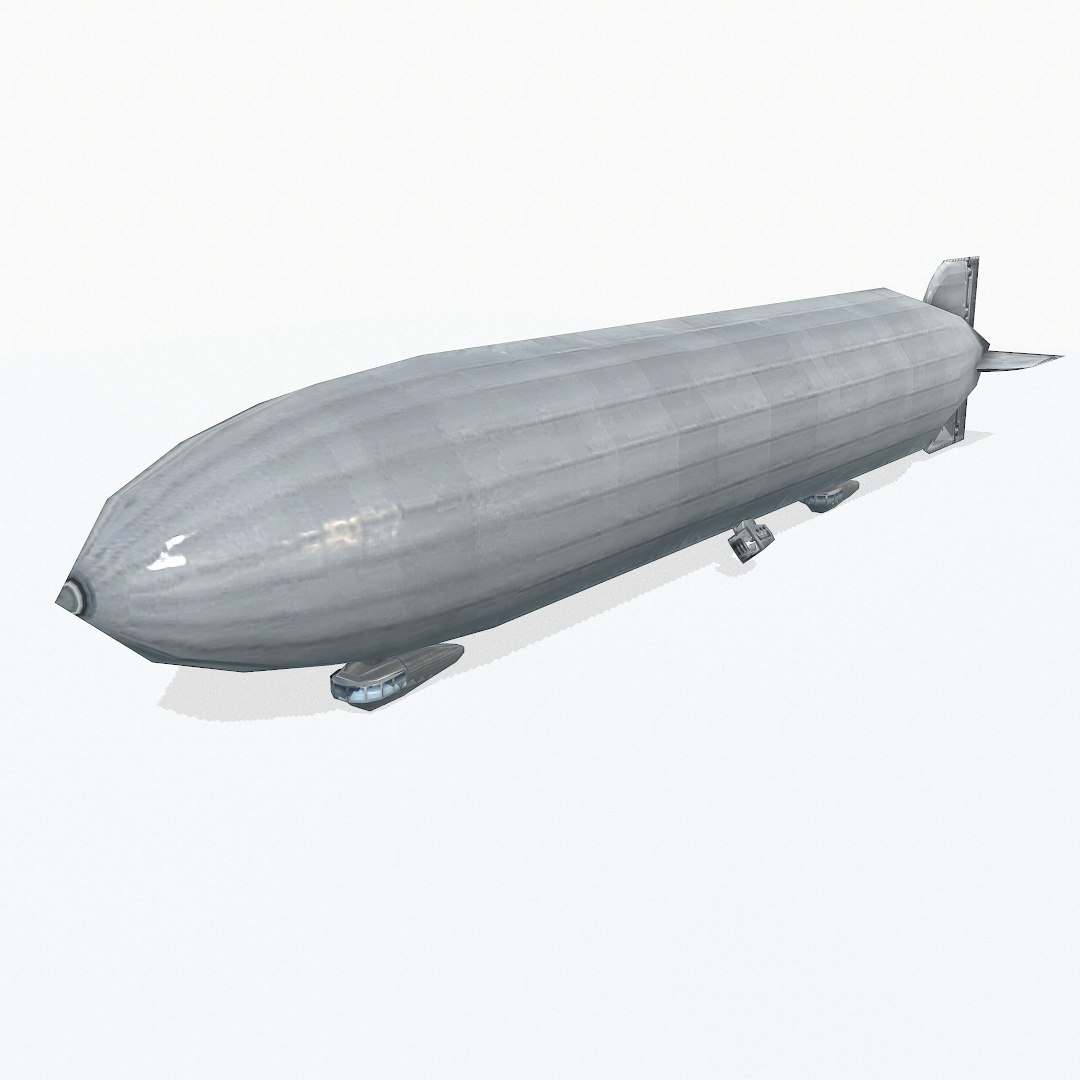 Zeppelin Rigid Airship 3d Model