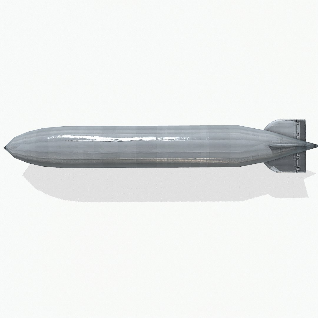 Zeppelin Rigid Airship 3d Model