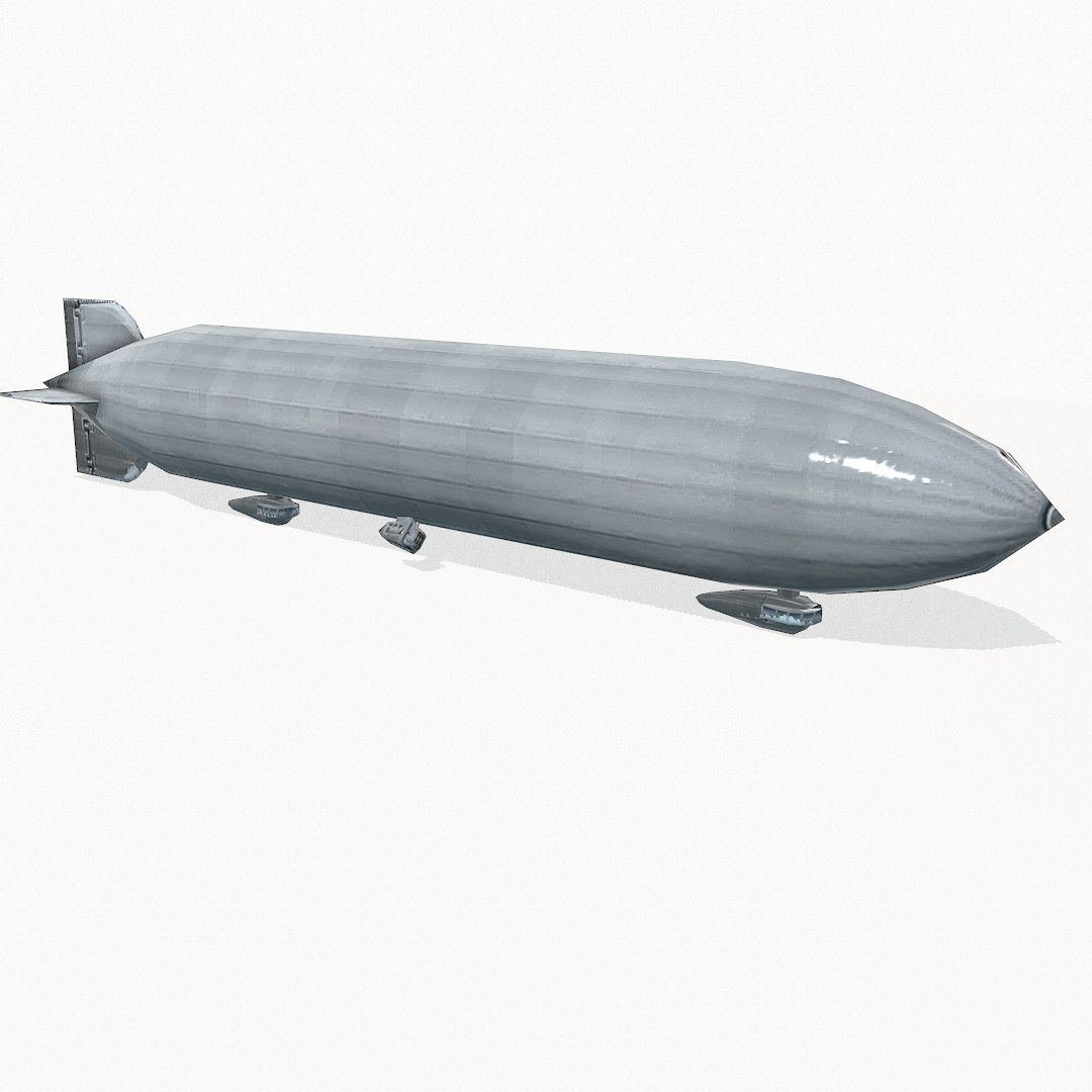 Zeppelin Rigid Airship 3d Model